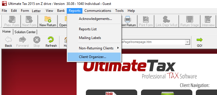 Client Organizer – UltimateTax Solution Center